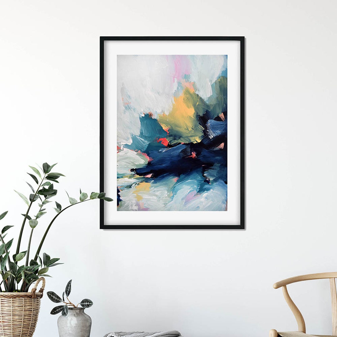 Colourful Abstract River Pictures, Modern Expressionist Abstract ...