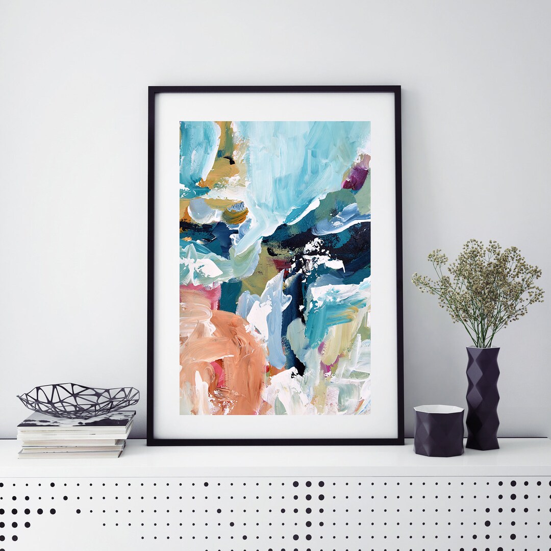 Abstract Painting Print Wall Art, Large Wall Art, Abstract Print ...