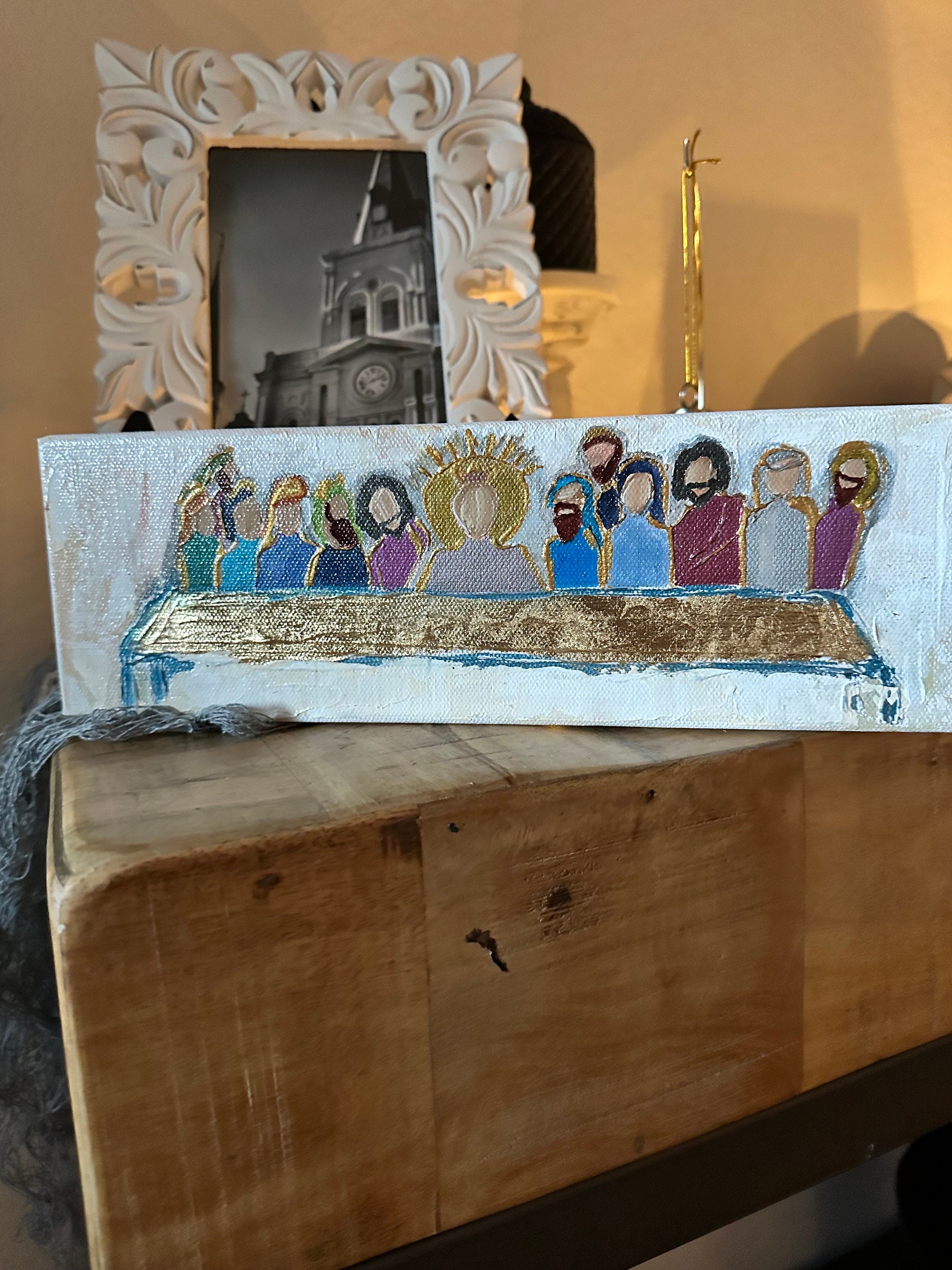 Christian Art Abstract Mixed Media Painting Religious - Etsy