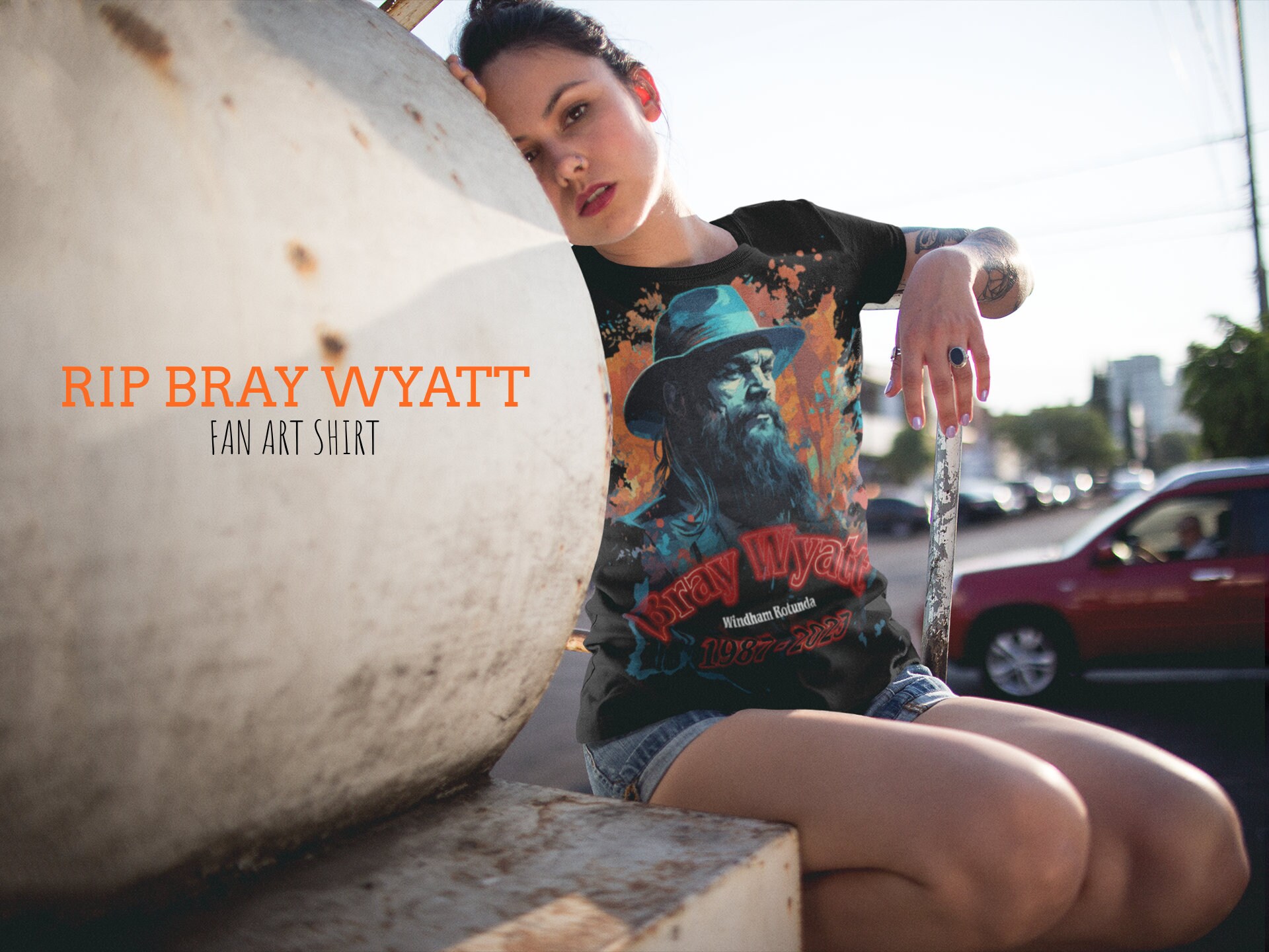 RIP Bray Wyatt Fan Art - Graphic Tee sold by Slippage Erina | SKU ...