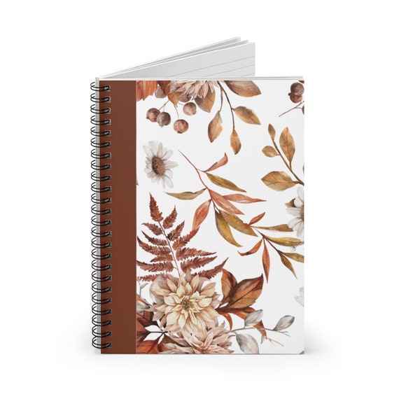 Spiral Notebook Falling for Fall Cover Journal Lined Paper - Etsy