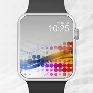 Apple Watch Wallpaper, Multi-color Circle & Line Art Apple Watch Face ...