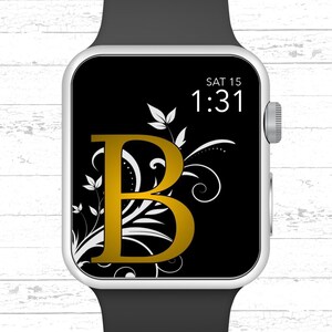 Apple Watch Wallpaper, Monogram B Apple Watch Face Design - Etsy