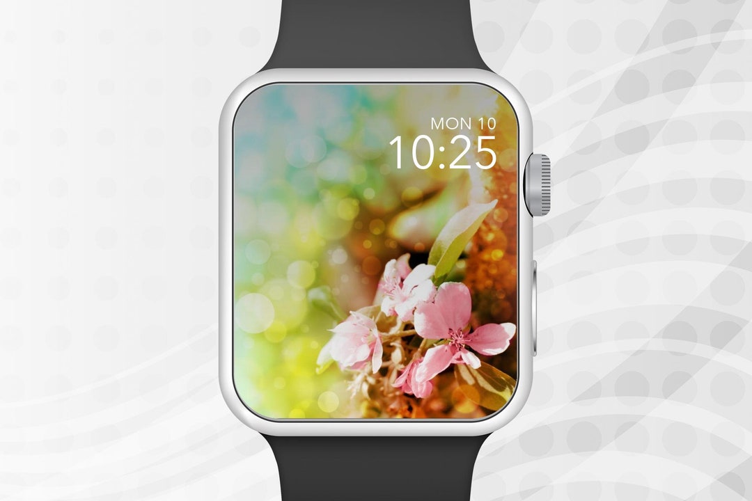 Apple Watch Wallpaper, Beautiful Spring Background With Pink Flowers ...