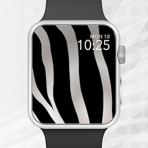 Apple Watch Wallpaper, Zebra Close up Pattern Apple Watch Face Design ...