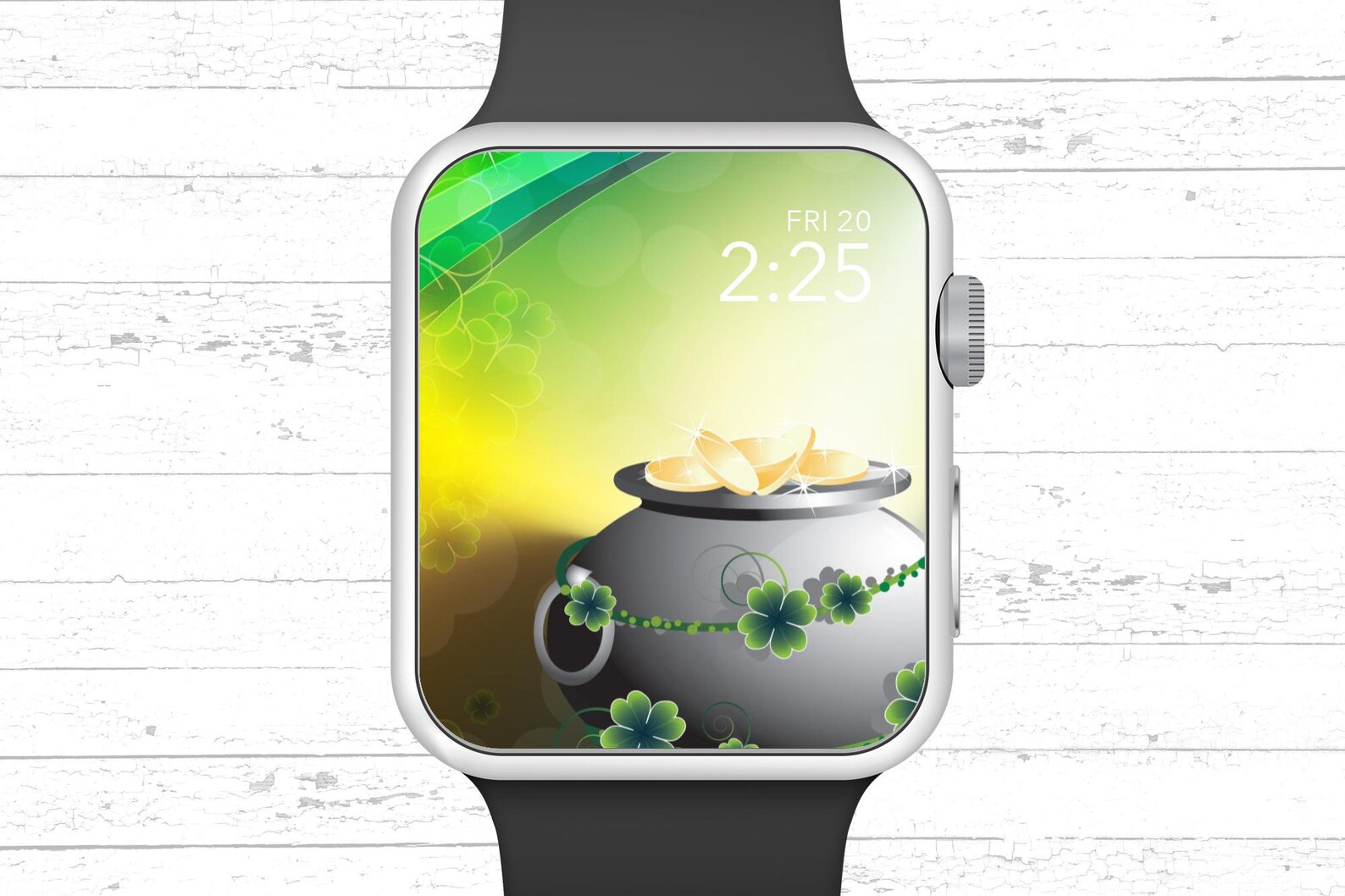 Apple Watch Wallpaper Clover Filled Rainbow Apple Watch Face - Etsy