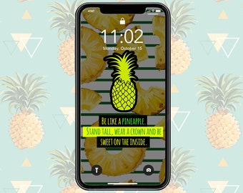 Pineapple Lock Screen - Etsy