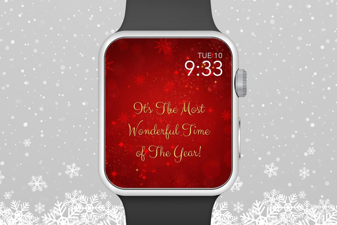 Apple Watch Wallpaper It's The Most Wonderful Time of The | Etsy