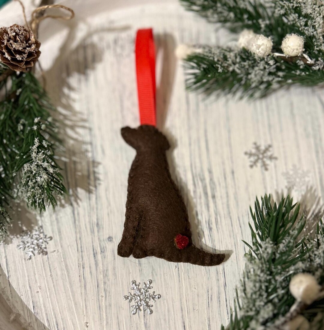 Chocolate Brown Labrador Tree Ornament 2024 Custom Pet Ornament for ...