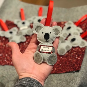 Koala Bear Christmas Ornament Koala Christmas Tree Decoration Koala ...
