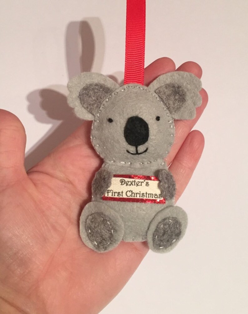 Koala Bear Christmas Ornament Koala Christmas Tree - Etsy