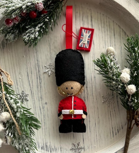 London Soldier large Ornament London Christmas