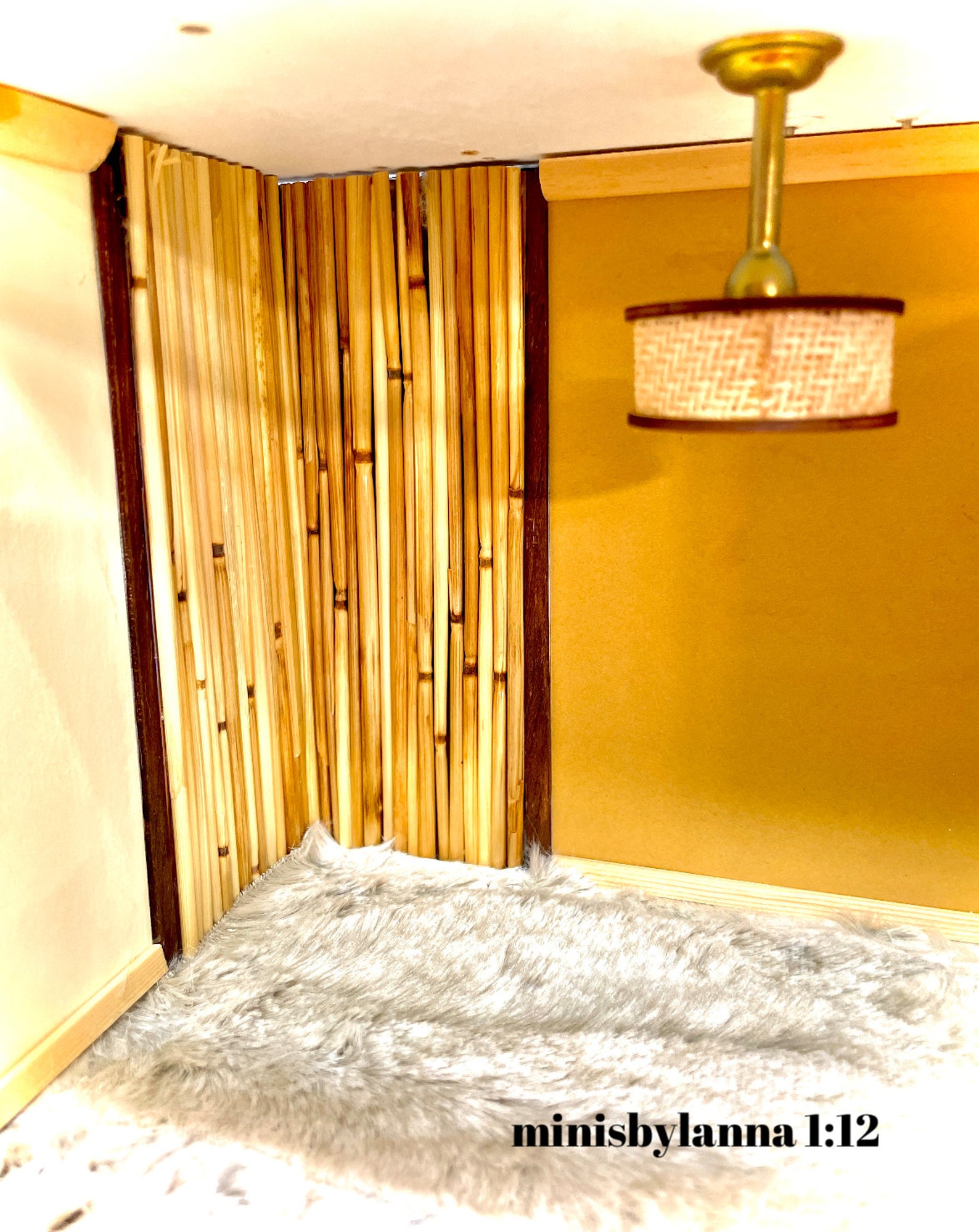 1:12 Dollhouse Roombox Diorama African Room - Decorated or Remote ...
