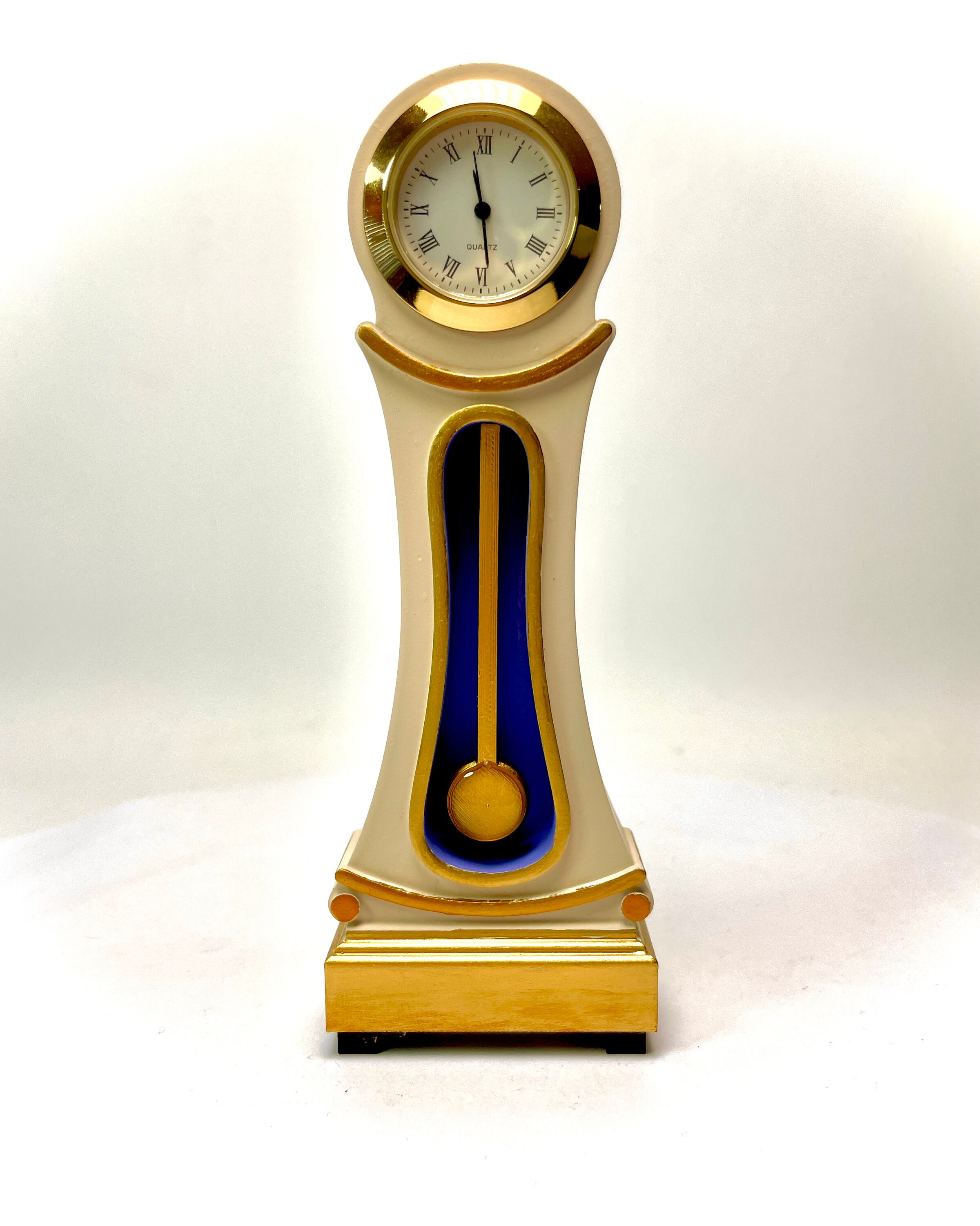 1:12 Dollhouse Miniature Swedish Mora Dalarna Longcase Working Clock ...