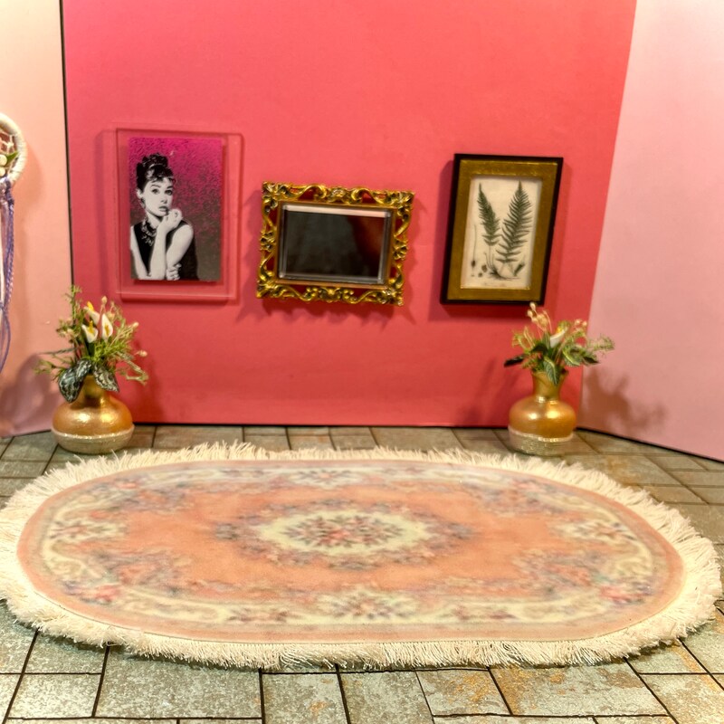 Pink Dollhouse Rug - Etsy