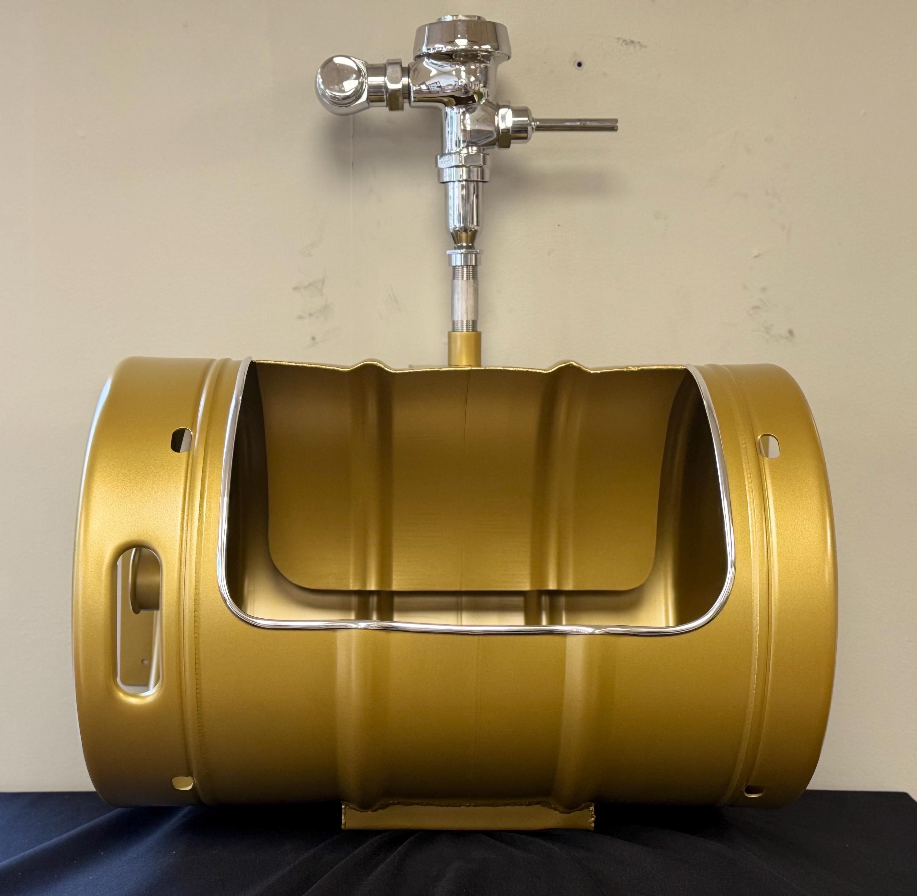 Beer Keg Urinal Trough – Industrial Stainless Steel Bar & Brewery ...