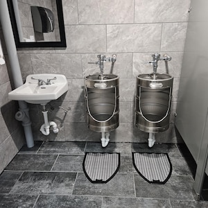 Beer Keg Urinal With Flusher – Man Cave Bathroom Fixture - Etsy