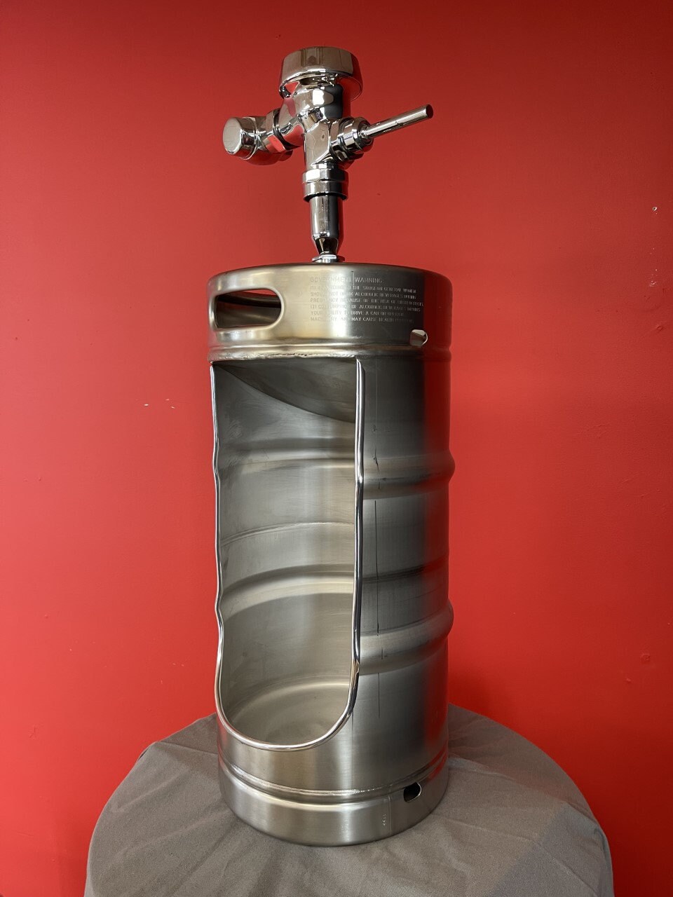 Quarter Keg Urinal | Handmade Stainless Steel Bar Bathroom Fixture ...