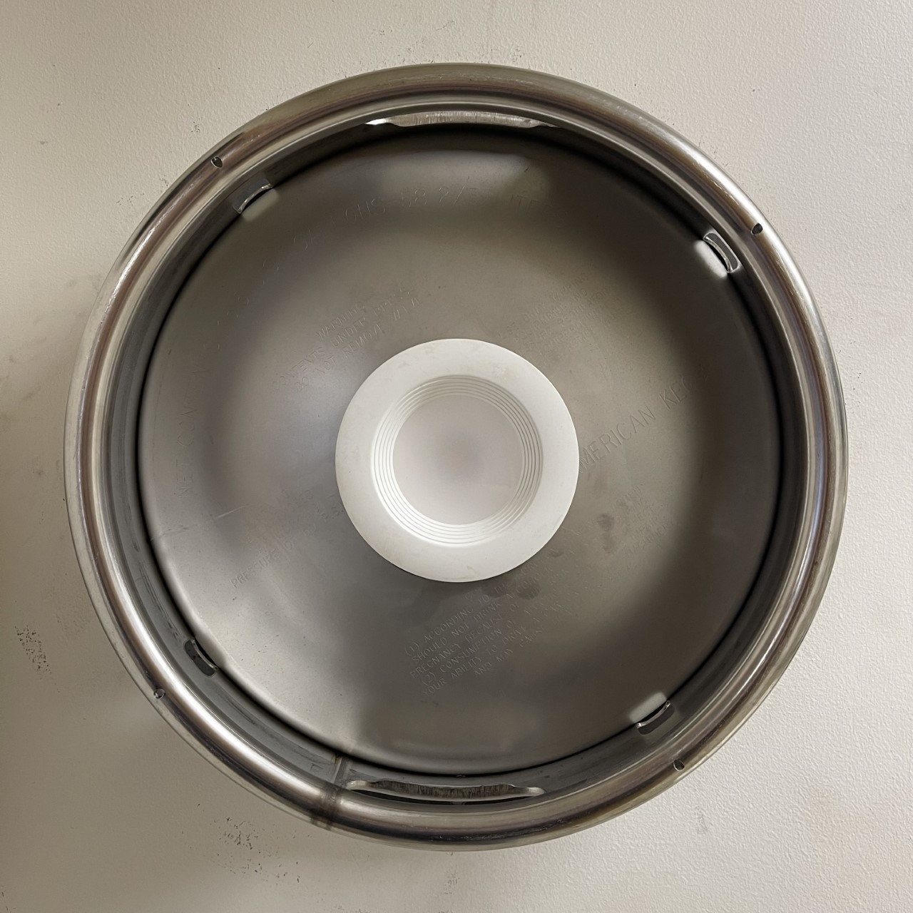 Beer Keg Ceiling Light With Recessed Light – Made From Authentic Keg ...