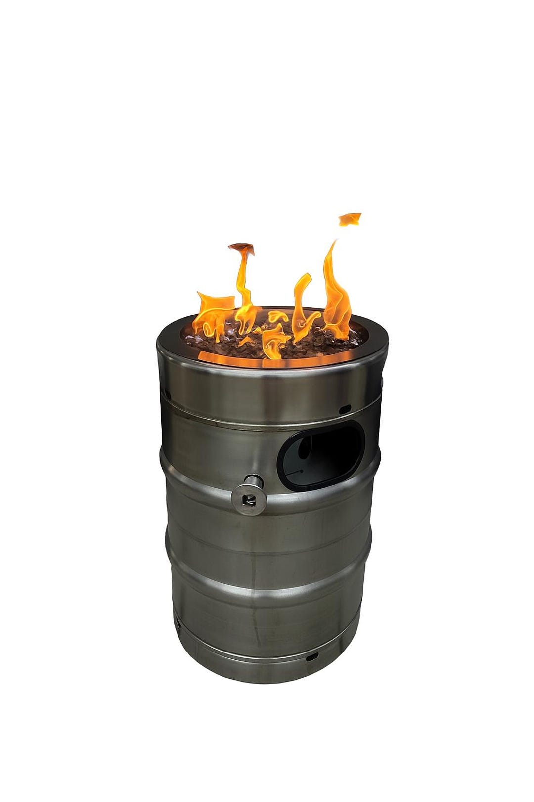 Keg Propane Fire Pit – Custom Beer Keg Patio Fire Table - Etsy