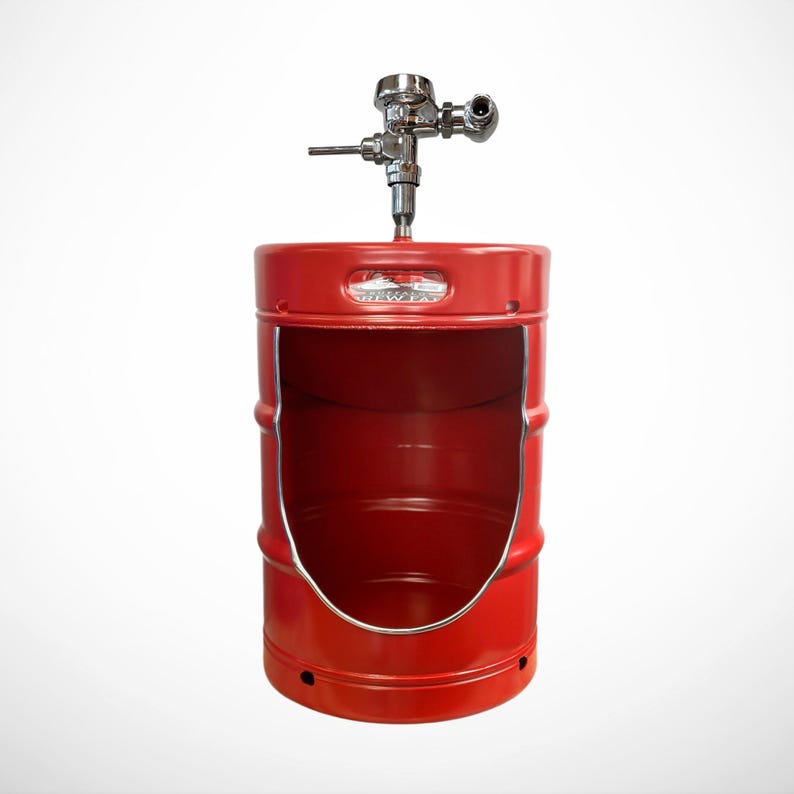 Beer Keg Urinal – Wall Mounted Stainless Steel or Powder Coated Urinal ...