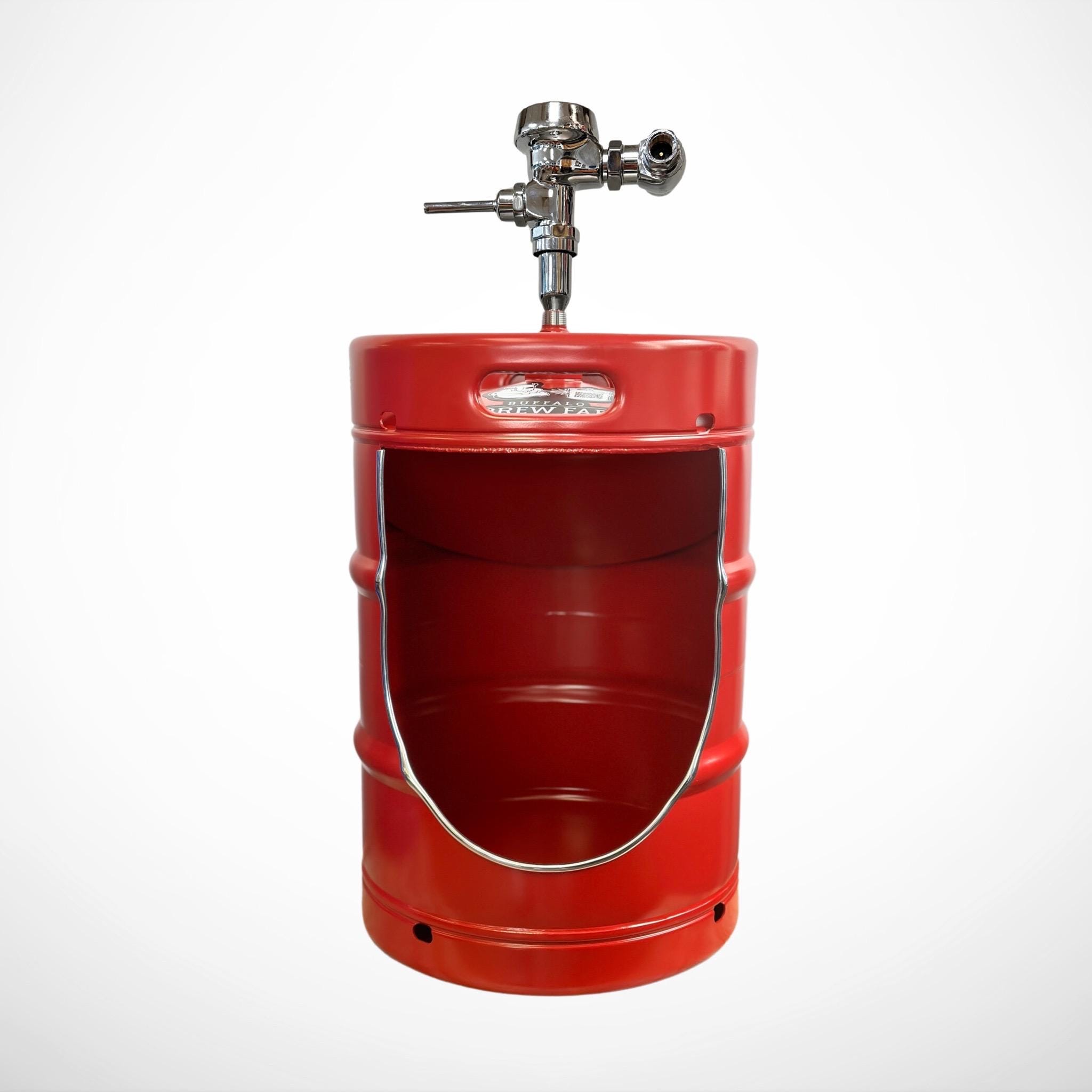 Beer Keg Urinal – Wall Mounted Stainless Steel or Powder Coated Urinal ...