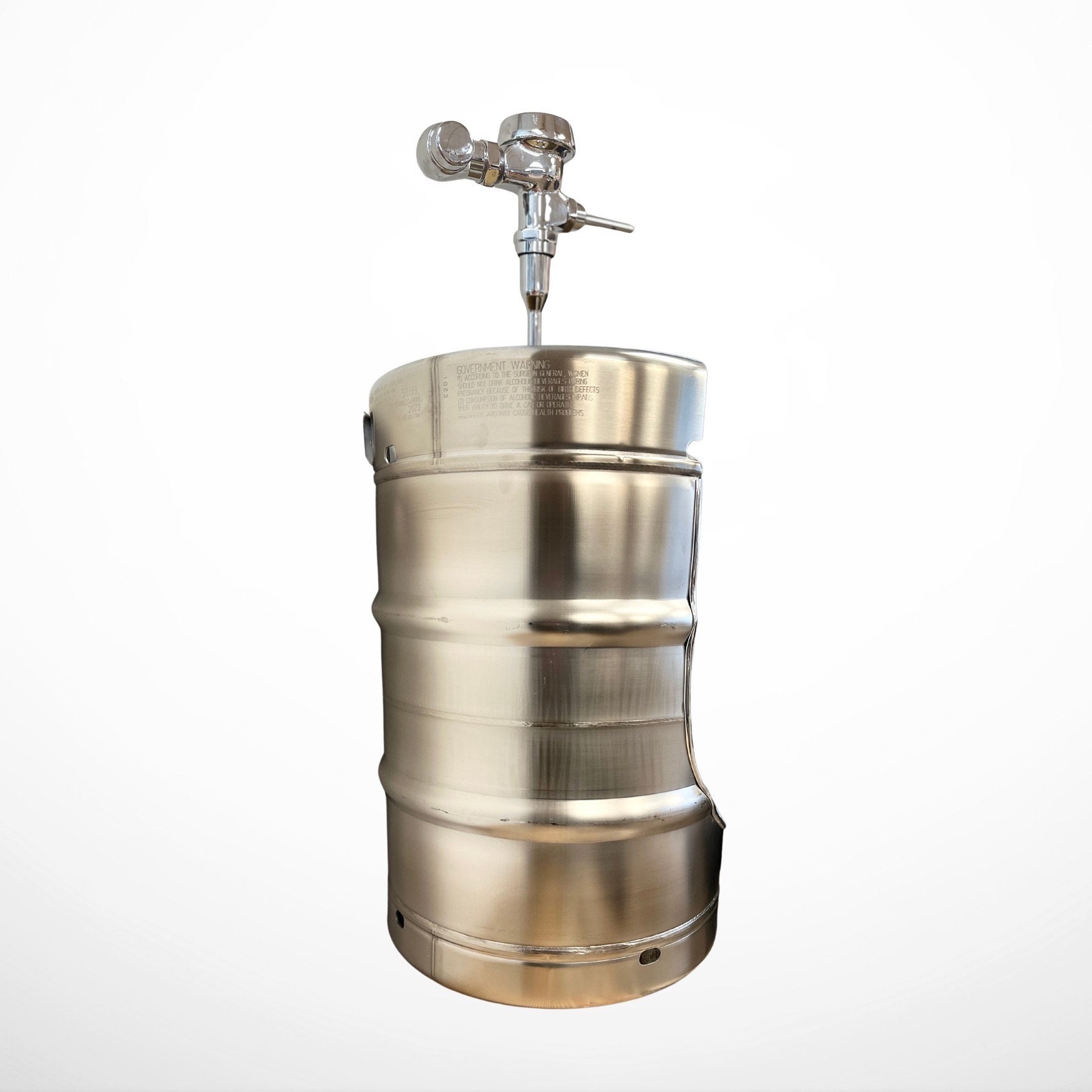 Front-cut Half Keg Urinal -authentic Beer Keg Bathroom Fixture | Man ...