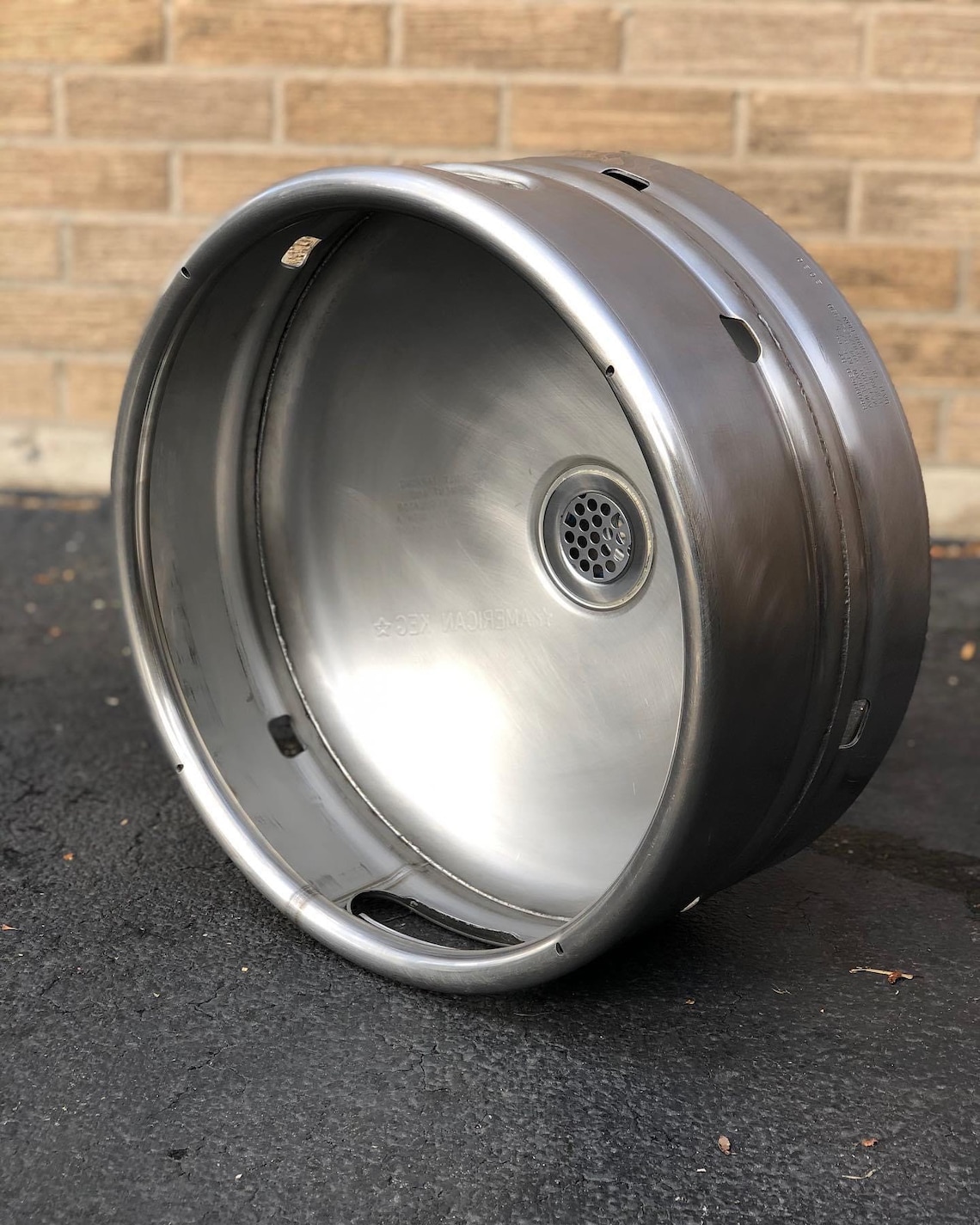 Beer Keg Sink | Handmade Stainless Steel Bar Sink | Brewery Bathroom ...
