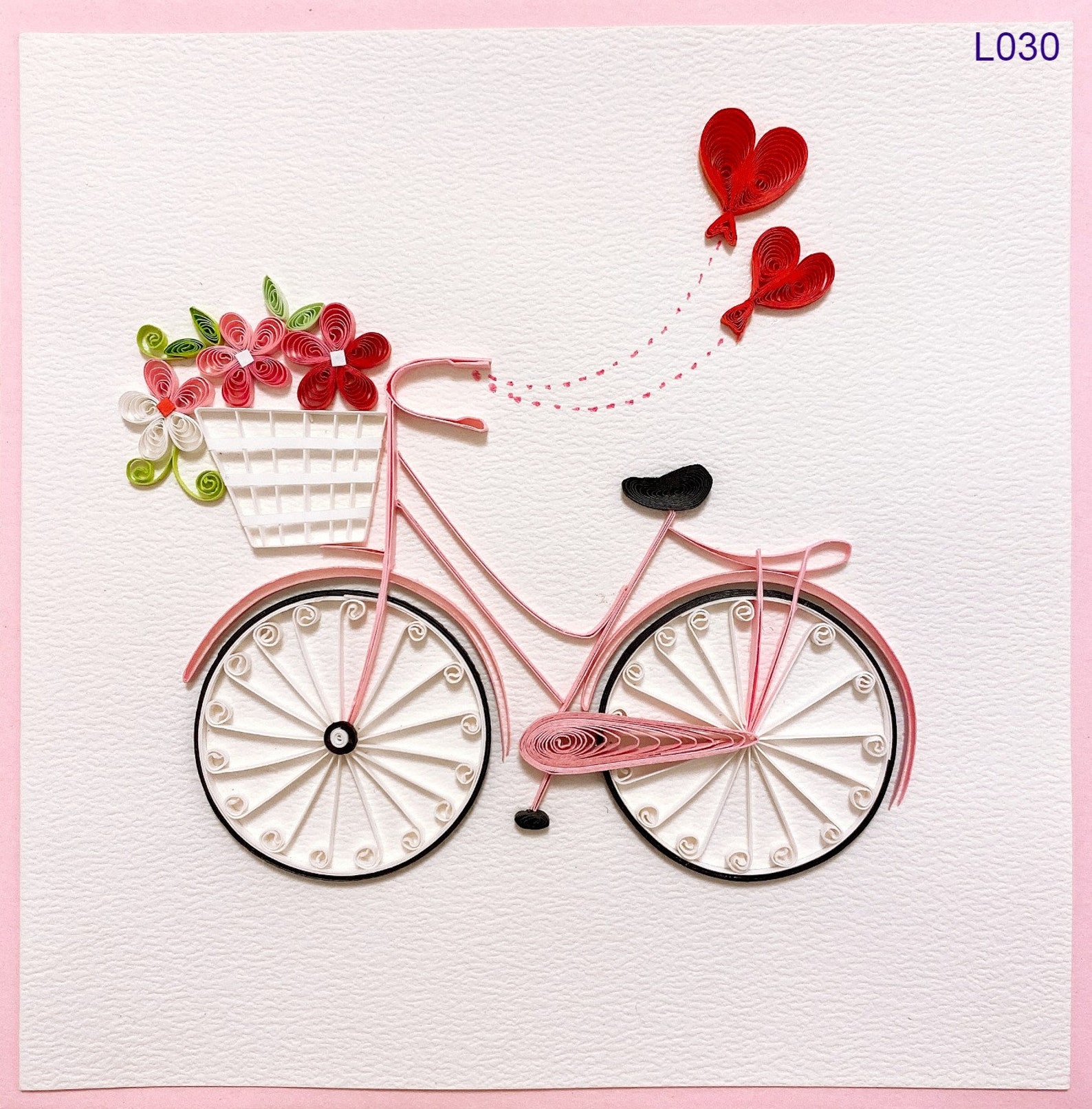 Bike/bicycle With Flowers and Butterfly Quilling Cards - Etsy UK