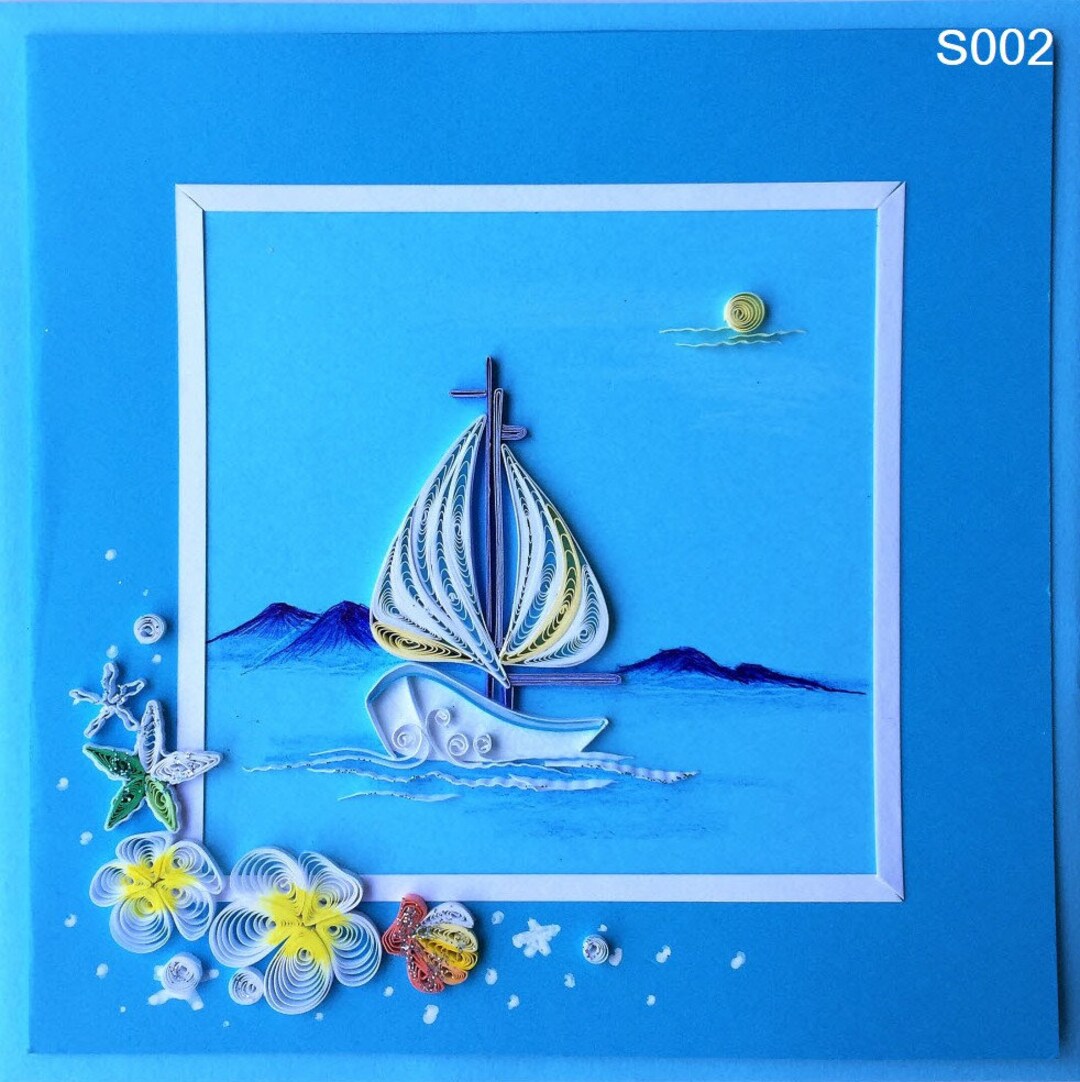 Boats and Sea Quilling Cards - Etsy