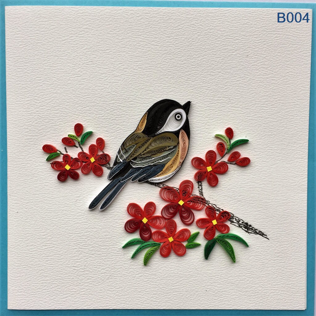 Birds With Flowers Quilling Cards - Etsy