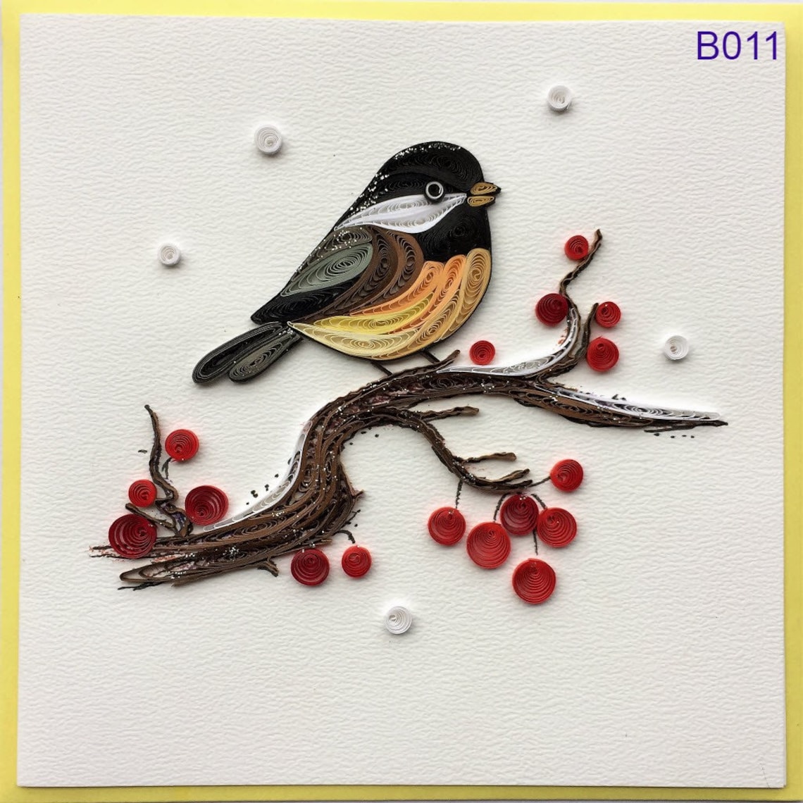Birds With Flowers Quilling Cards - Etsy
