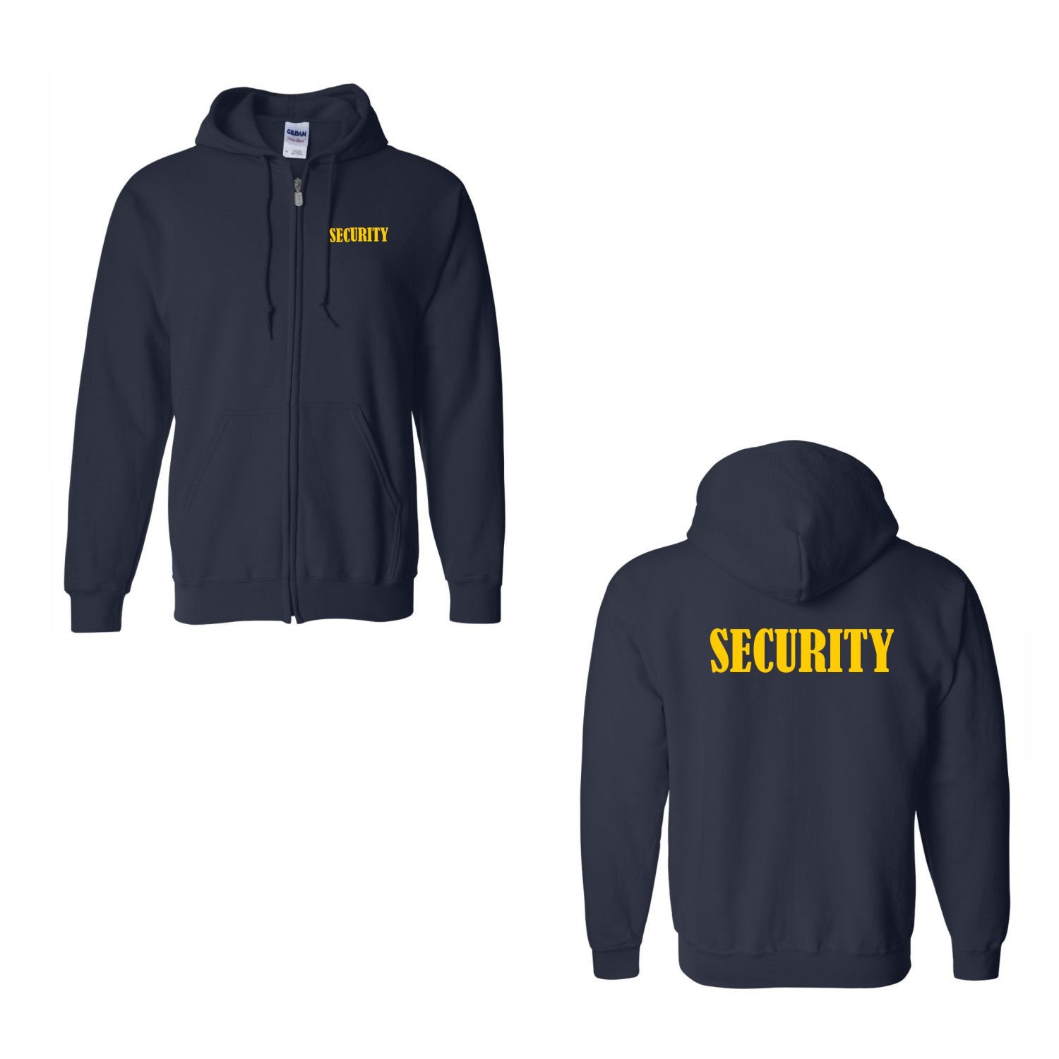 Security Full Zip Hoodie SECURITY | Etsy