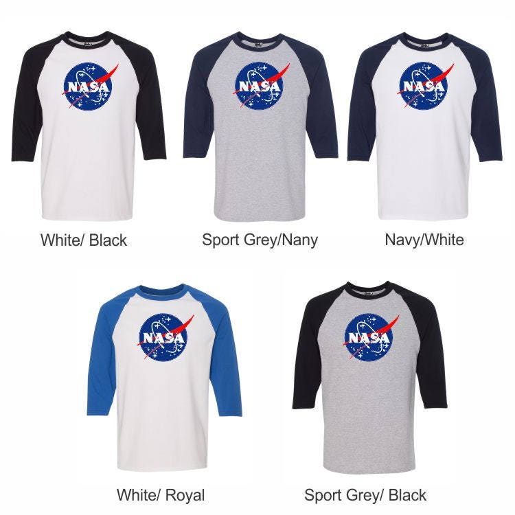 Camiseta de béisbol de la NASA Camiseta gráfica del transbordador ...