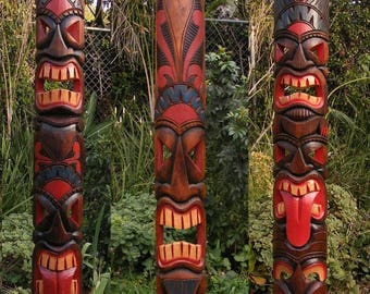 Tiki totems | Etsy