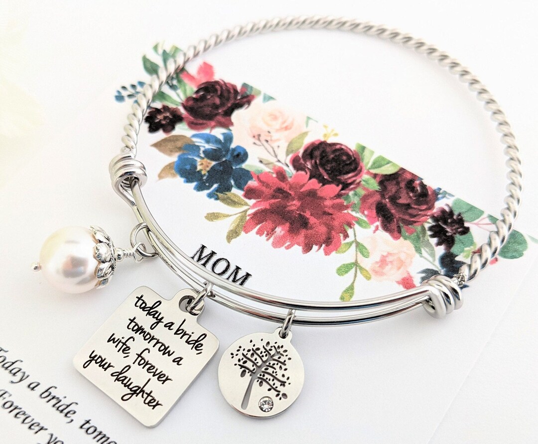 MOTHER of the Bride Gift From Daughter Tree of Life Bracelet Mom ...