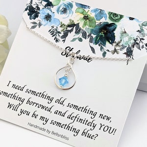 Something Blue Proposal, Will You Be My Something Blue Crew, Bridesmaid Proposal Infinity ...