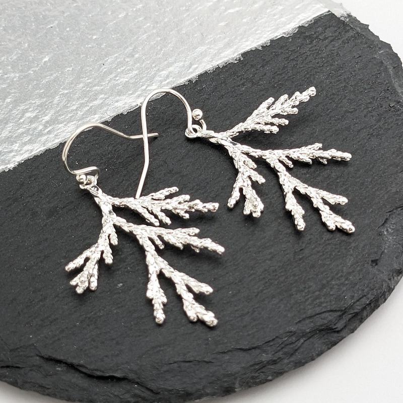 Cedar Silver Earrings - Etsy