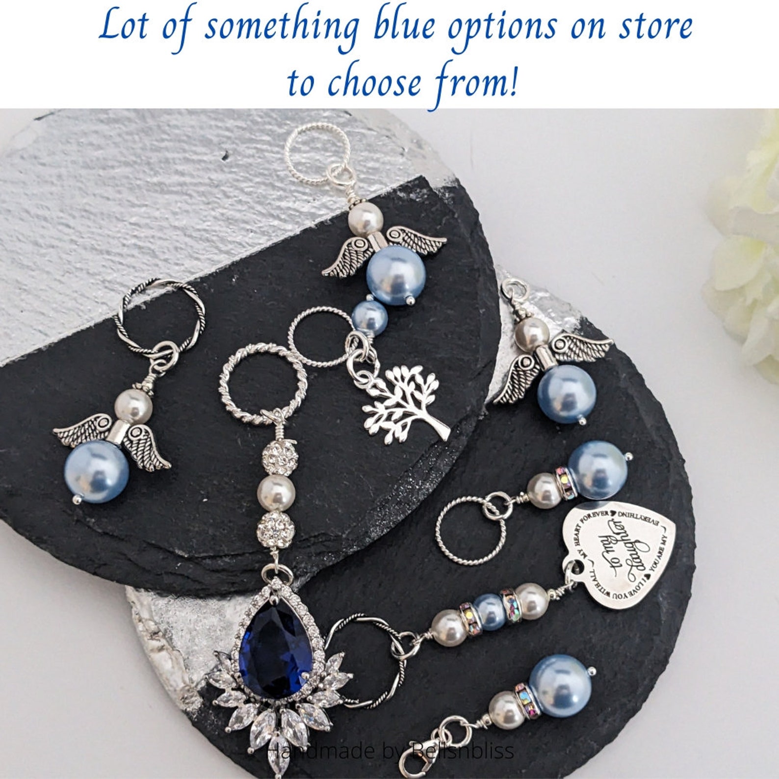 Something Blue for Bride Gift From Mom and Dad Bridal Bouquet Charm ...