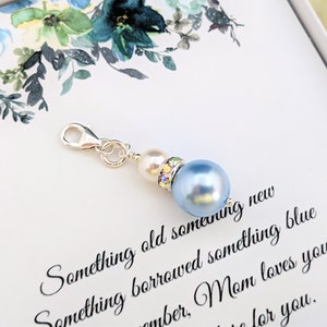 Something Blue Bouquet Charm Something Blue for Bride Gift From Mom ...