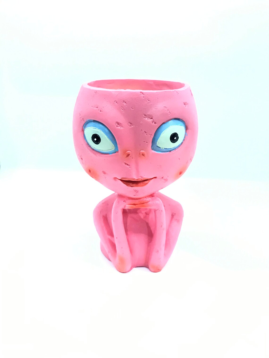 Pink Alien Planter / UFO / Alien Flower / Girl Planter / - Etsy
