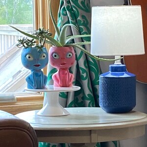 Pink Alien Planter / UFO / Alien Flower / Girl Planter / Unique Planter ...