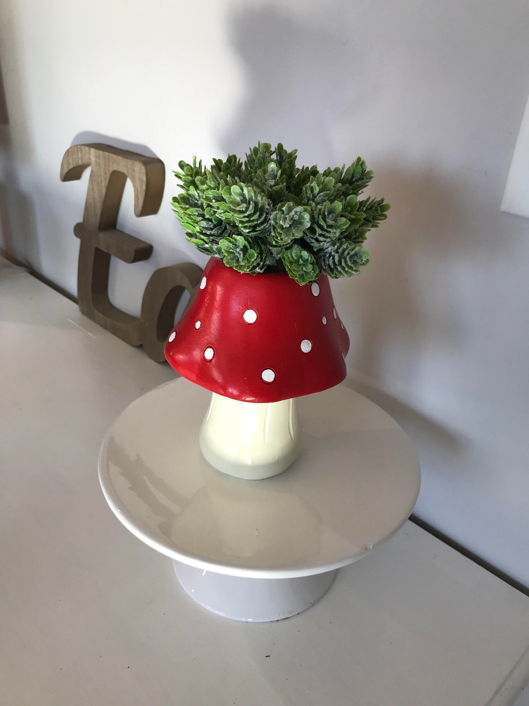 Handmade Mushroom Planter - Ceramic Shroom Flower Pot - Etsy