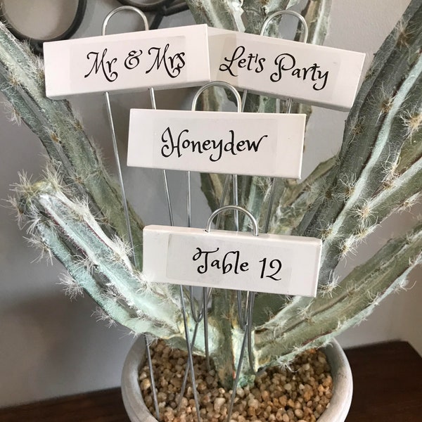 Table Markers - Etsy