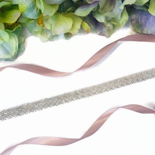 Beaded Bridal Sash - Etsy