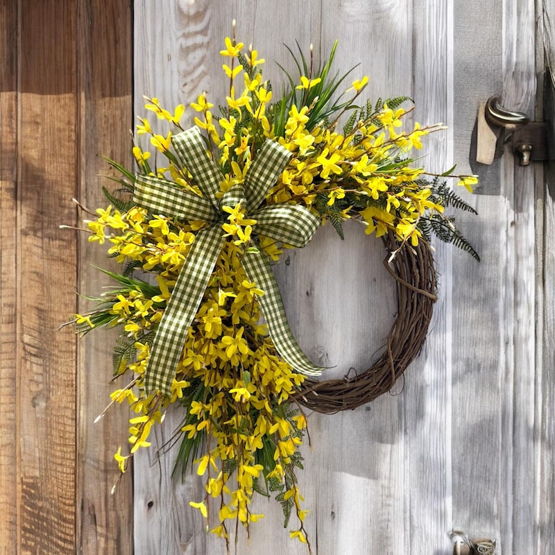 Spring Door Wreath - Etsy