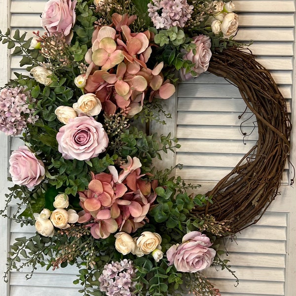 Silk Flower Wreaths - Etsy