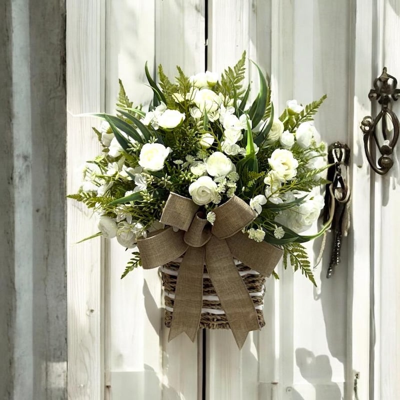 Wicker Door Basket - Etsy