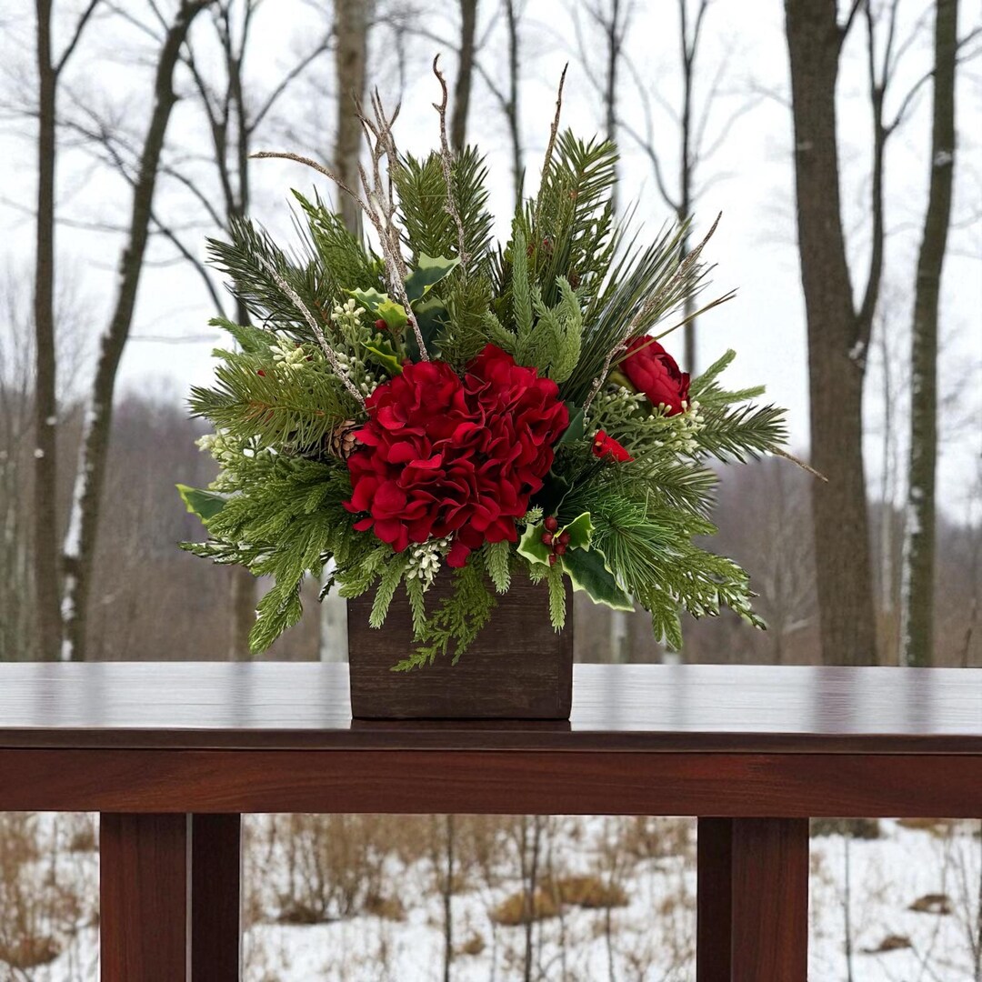 Christmas Red Centerpiece / Holiday Berry Centerpiece/ Christmas ...