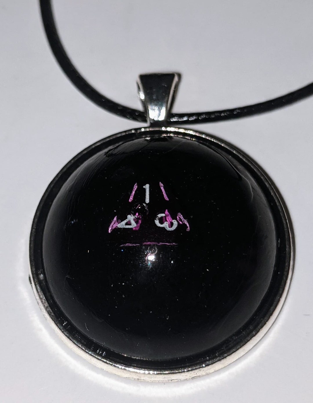 Mini Dice Pendant - Clear Purple D4 - Etsy